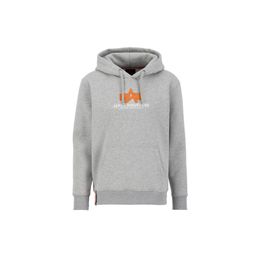 Alpha Industries Damen Hoodie &raquo;Basic Hoodie BL Rubber&laquo; grau XS