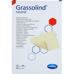 Grassolind Salbenkompressen 7,5x10 cm steril 10 St
