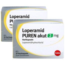 Loperamid Puren akut 2 mg Hartkapseln Doppelpackung 2 St