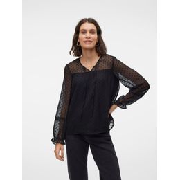 V&eacute;ro Moda Vero Moda Bluse 'Leah' Damen Gr&ouml;&szlig;e S schwarz
