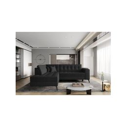 MF Design Lenny Recamiere Links in Anthrazit - (L) 210 x (B) 260 x (H) 93 cm | Gr.: onesize