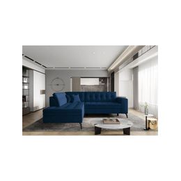MF Design Lenny Recamiere Links in Blautanne - (L) 210 x (B) 260 x (H) 93 cm | Gr.: onesize