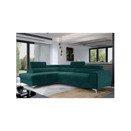 MF Design Lauryn Recamiere Links in Gr&uuml;n - (L) 205 x (B) 278 x (H) 92 cm | Gr.: onesize