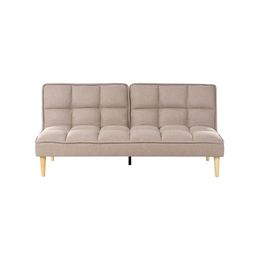 Beliani 3-Sitzer Sofa SILJAN in Braun - (W) 177 x (H) 80 x (L) 80 cm | Gr.: onesize