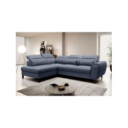MF Design Nobel Recamiere Links in Marineblau - (L) 265 x (B) 265 x (H) 100 cm | Gr.: onesize
