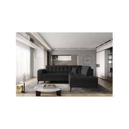 MF Design Lenny Recamiere Rechts in Anthrazit - (L) 210 x (B) 260 x (H) 93 cm | Gr.: onesize