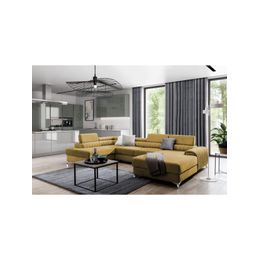 MF Design Lazy Recamiere Links in Braun - (L) 202 x (B) 354 x (H) 92 cm | Gr.: onesize