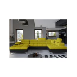 MF Design Eduard Recamiere Rechts in Senf - (L) 205 x (B) 337 x (H) 88 cm | Gr.: onesize