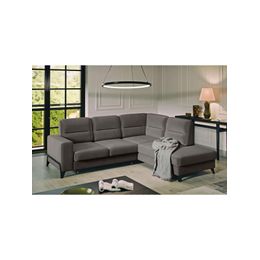 MF Design Cassada Recamiere Rechts in Mausgrau - (L) 237 x (B) 277 x (H) 100 cm | Gr.: onesize