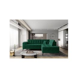 MF Design Lenny Recamiere Rechts in Smaragd - (L) 210 x (B) 260 x (H) 93 cm | Gr.: onesize
