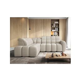 MF Design Eagle Recamiere Links in Beige - (L) 208 x (B) 258 x (H) 107 cm | Gr.: onesize