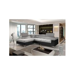 MF Design Eduardo Recamiere Links in Grau - (L) 202 x (B) 275 x (H) 88 cm | Gr.: onesize