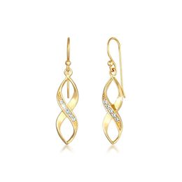 Elli Ohrringe 925 Sterling Silber Infinity in Gold | Gr.: onesize