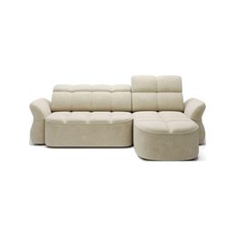 MF Design Benny Recamiere Rechts in Beige - (L) 185 x (B) 301 x (H) 115 cm | Gr.: onesize