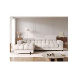MF Design Fenro Recamiere Links in Beige - (L) 181 x (B) 285 x (H) 93 cm | Gr.: onesize