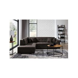 MF Design Piri Recamiere Links in Dunkelbraun - (L) 260 x (B) 260 x (H) 78 cm | Gr.: onesize