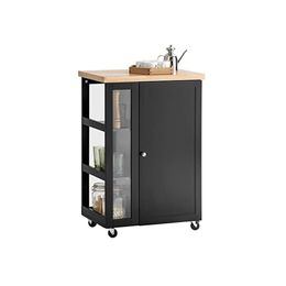 sobuy K&uuml;chenwagen in Schwarz - (B)60 x (H)90 x (T)40cm | Gr.: onesize