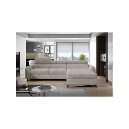 MF Design Mariam Recamiere Rechts in Beige - (L) 200 x (B) 288 x (H) 92 cm | Gr.: onesize