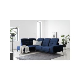 MF Design Neviro Recamiere Links in Navyblau - (L) 200 x (B) 275 x (H) 98 cm | Gr.: onesize