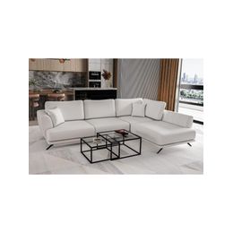 MF Design Lardo Recamiere Rechts in Grau - (L) 191 x (B) 276 x (H) 90 cm | Gr.: onesize