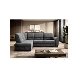MF Design Silver Recamiere Links in Anthrazit - (L) 270 x (B) 270 x (H) 93 cm | Gr.: onesize