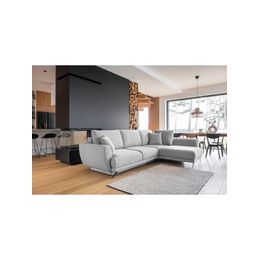MF Design Lardo Recamiere Rechts in Grau - (L) 191 x (B) 276 x (H) 90 cm | Gr.: onesize