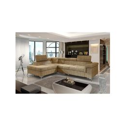 MF Design Eduardo Recamiere Links in Beige - (L) 202 x (B) 275 x (H) 88 cm | Gr.: onesize