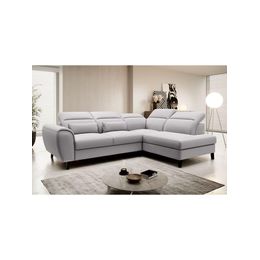 MF Design Nobel Recamiere Rechts in Hellgrau - (L) 265 x (B) 265 x (H) 100 cm | Gr.: onesize
