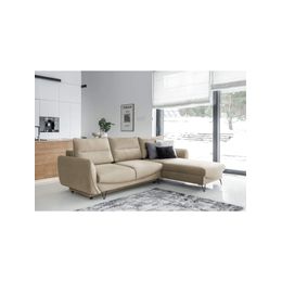 MF Design Sonic Recamiere Rechts in Braunbeige - (L) 276 x (B) 276 x (H) 100 cm | Gr.: onesize