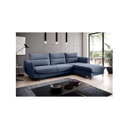 MF Design Sonic Recamiere Rechts in Blau - (L) 276 x (B) 276 x (H) 100 cm | Gr.: onesize