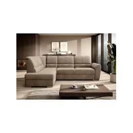 MF Design Silver Recamiere Links in Braunbeige - (L) 270 x (B) 270 x (H) 93 cm | Gr.: onesize