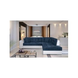 MF Design Piri Recamiere Rechts in Navyblau - (L) 260 x (B) 260 x (H) 78 cm | Gr.: onesize