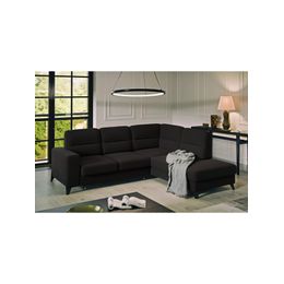 MF Design Cassada Recamiere Rechts in Schwarz - (L) 237 x (B) 277 x (H) 100 cm | Gr.: onesize