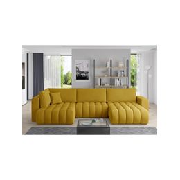 MF Design Bonita Recamiere Rechts in Amber - (L) 175 x (B) 350 x (H) 92 cm | Gr.: onesize