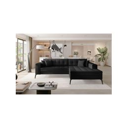 MF Design Sokka Recamiere Rechts in Schwarz - (L) 292 x (B) 292 x (H) 84 cm | Gr.: onesize