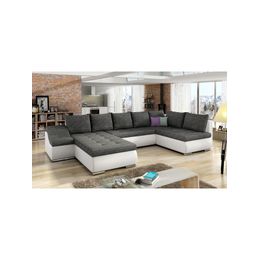 MF Design Gio Recamiere Links in Schwarz - (L) 190 x (B) 351 x (H) 82 cm | Gr.: onesize