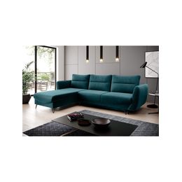 MF Design Sonic Recamiere Links in T&uuml;rkis - (L) 276 x (B) 276 x (H) 100 cm | Gr.: onesize