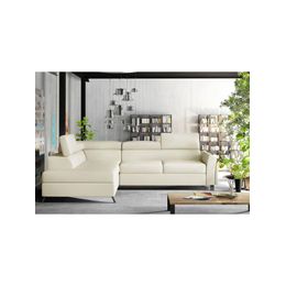 MF Design Katara Recamiere Links in Elfenbein - (L) 265 x (B) 265 x (H) 92 cm | Gr.: onesize