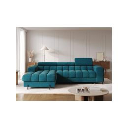 MF Design Fenro Recamiere Links in Blau - (L) 181 x (B) 285 x (H) 93 cm | Gr.: onesize