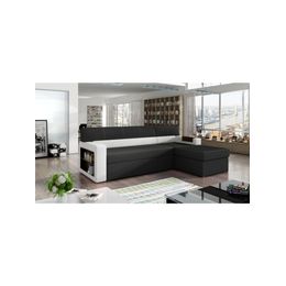 MF Design Narkos Recamiere Rechts in Schwarz - (L) 160 x (B) 250 x (H) 85 cm | Gr.: onesize