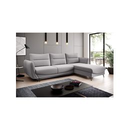 MF Design Sonic Recamiere Rechts in Mausgrau - (L) 276 x (B) 276 x (H) 100 cm | Gr.: onesize