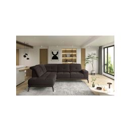 MF Design Neviro Recamiere Links in Braun - (L) 200 x (B) 275 x (H) 98 cm | Gr.: onesize