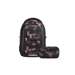 Coocazoo Schulrucksack-Set PORTER "Pink Illusion" 2-tlg. in Schwarz/Pink | Gr.: onesize