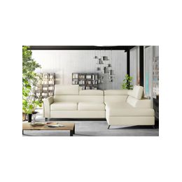 MF Design Katara Recamiere Rechts in Elfenbein - (L) 265 x (B) 265 x (H) 92 cm | Gr.: onesize