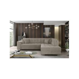 MF Design Piri Recamiere Rechts in Beige - (L) 260 x (B) 260 x (H) 78 cm | Gr.: onesize