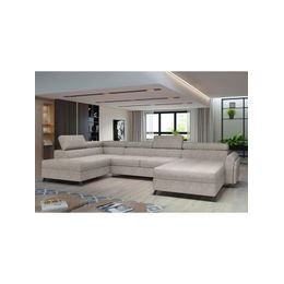 MF Design Joseppe Recamiere Links in Beige - (L) 200 x (B) 360 x (H) 92 cm | Gr.: onesize