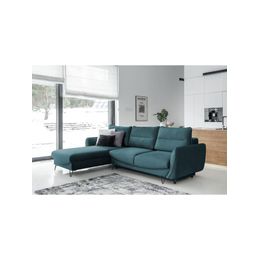 MF Design Sonic Recamiere Links in Petrol - (L) 276 x (B) 276 x (H) 100 cm | Gr.: onesize