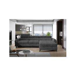 MF Design Mariam Recamiere Rechts in Anthrazit - (L) 200 x (B) 288 x (H) 92 cm | Gr.: onesize