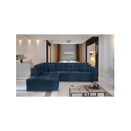 MF Design Piri Recamiere Links in Navyblau - (L) 260 x (B) 260 x (H) 78 cm | Gr.: onesize