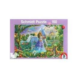 Schmidt Spiele Prinzessin mit Einhorn und Schloss (Kinderpuzzle) | Gr.: onesize